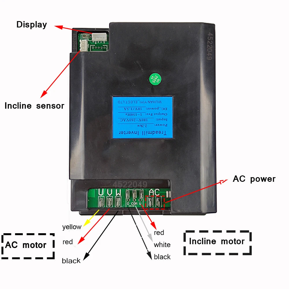Commercial Treadmill Controller Set Inverter with Console for 1~3.5hp ...